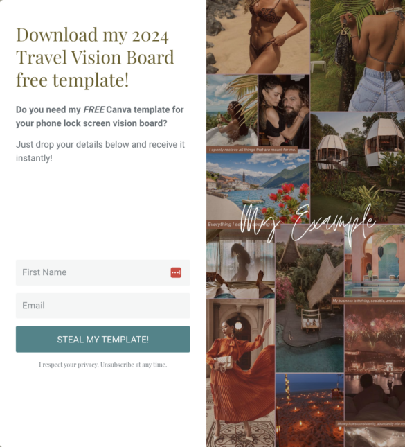 6 Steps to the Perfect Travel Vision Board (Free Template!)